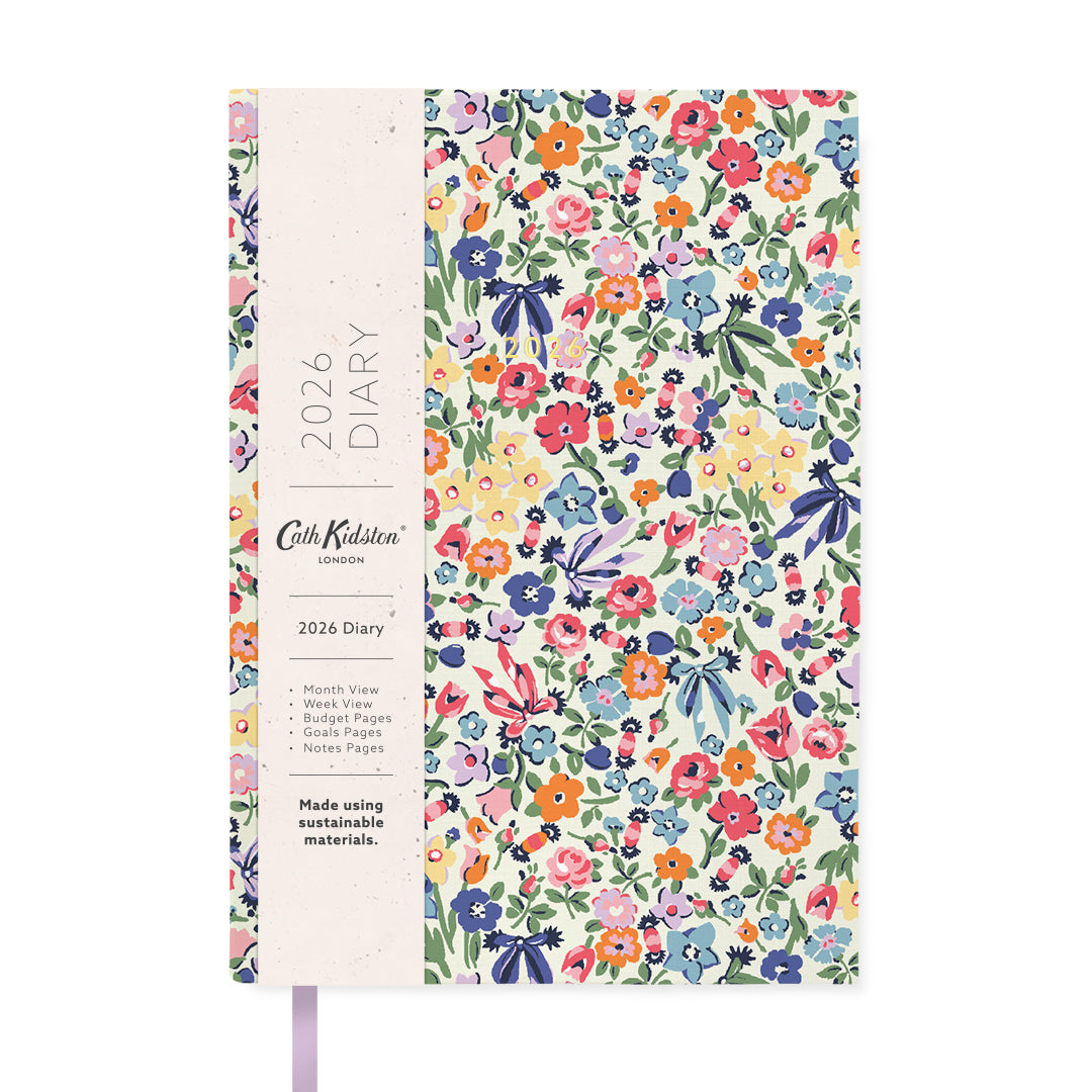 2026 Floral Ditsy A5 Linen Diary – Ohh Deer