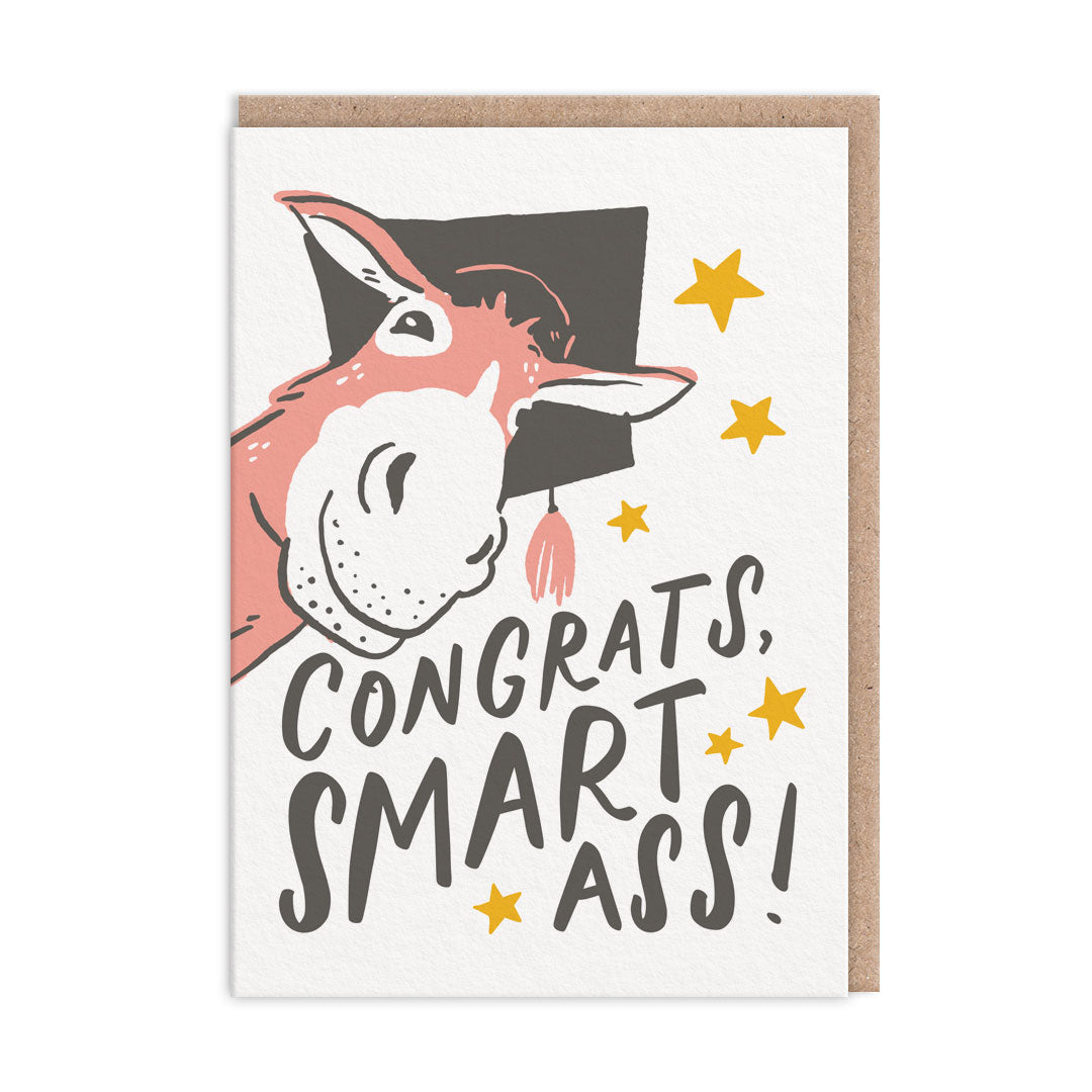 Smart Ass Congratulations Card 🎓🫏 | Ohh Deer