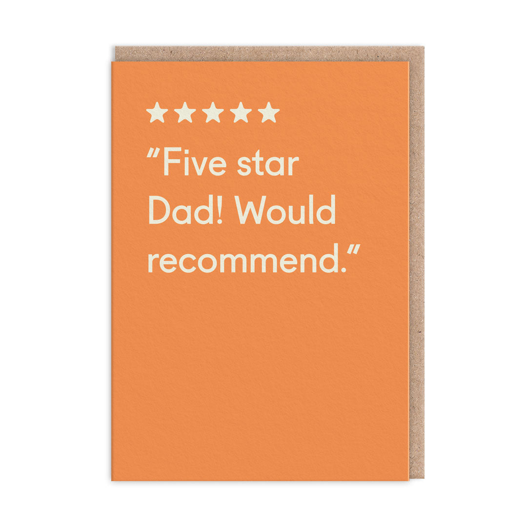 Five Star Dad Greeting Card – Ohh Deer