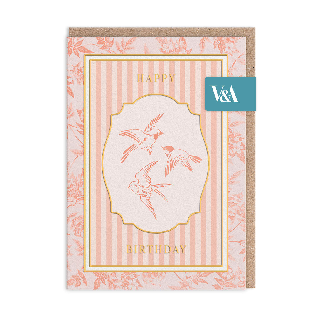 Cottagecore Collection of Birds Birthday Card – Ohh Deer