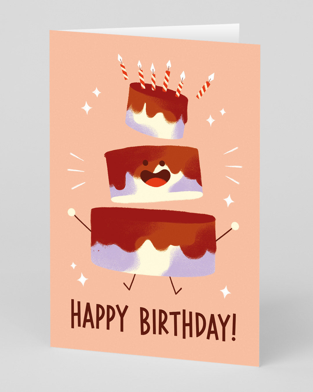 Personalised Cake Happy Birthday Card Ohh Deer