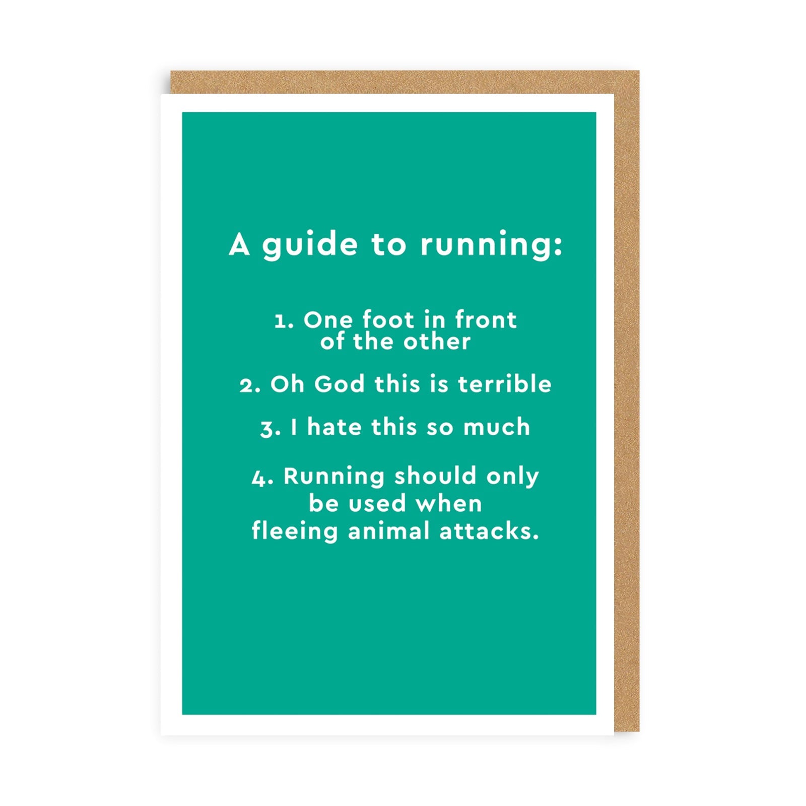 Personalised Guide To Running Greeting Card | Ohh Deer